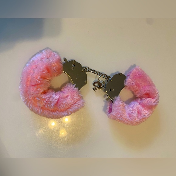 Other | Fuzzy Pink Handcuffs With Keys | Poshmark